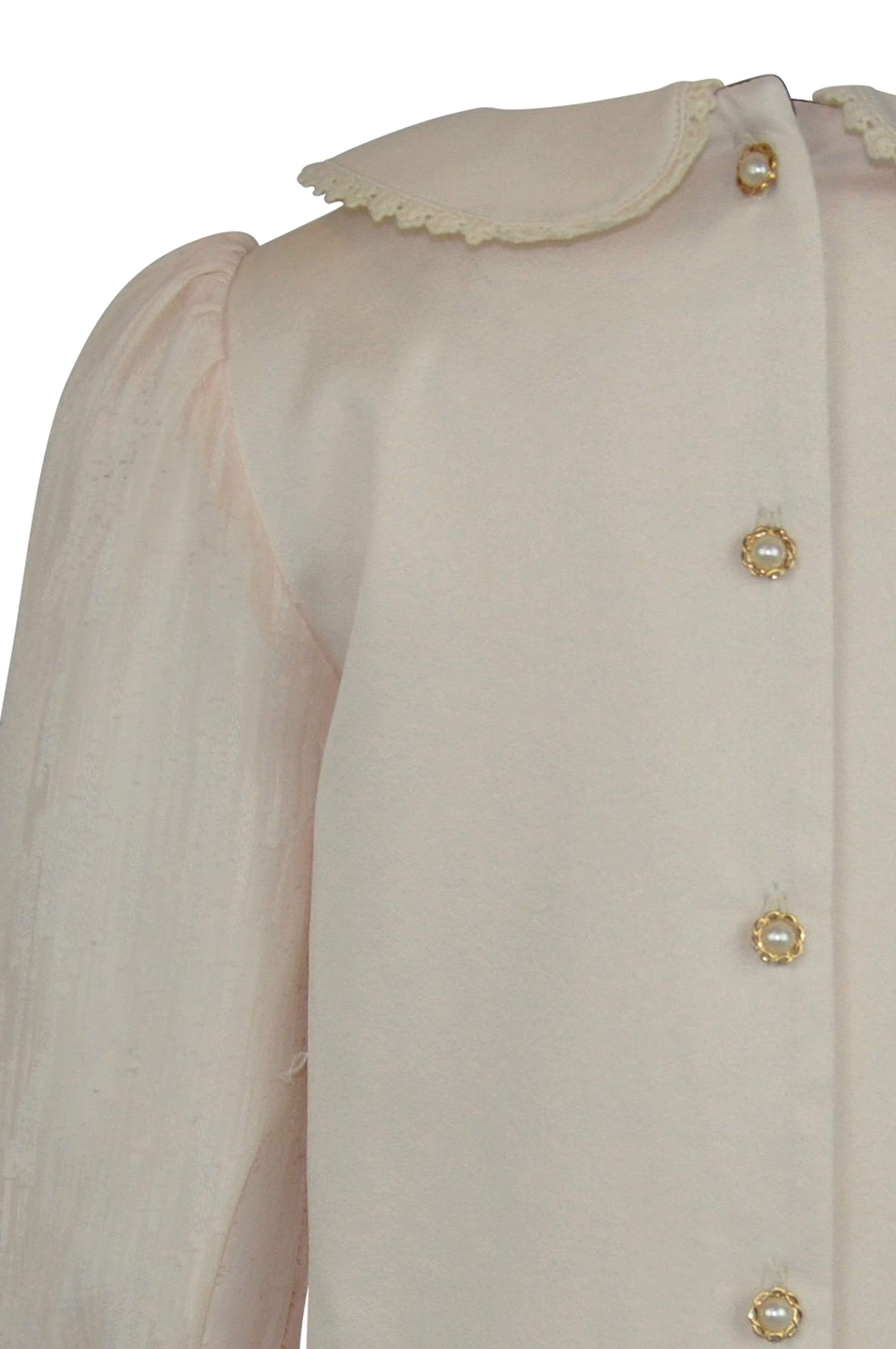 Emily : Cream blush blouse